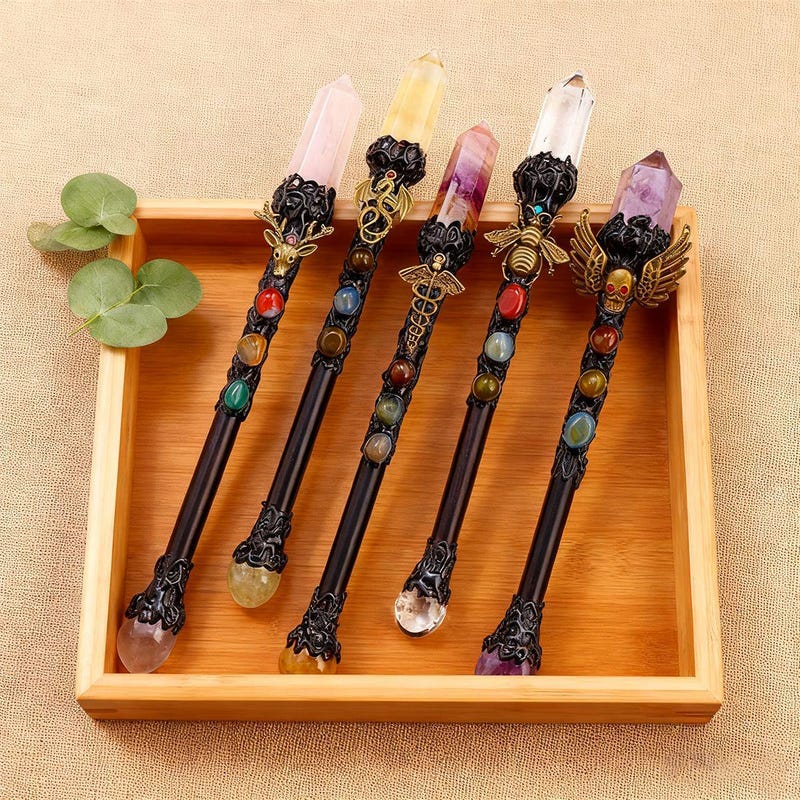 Natural Stone Magic Wand - Etsy