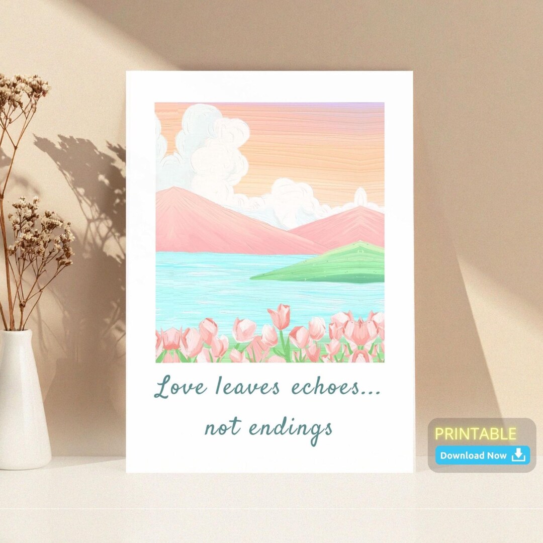 Meaningful Sympathy Card - Grief, Mourning Card With Landscape (digital ...