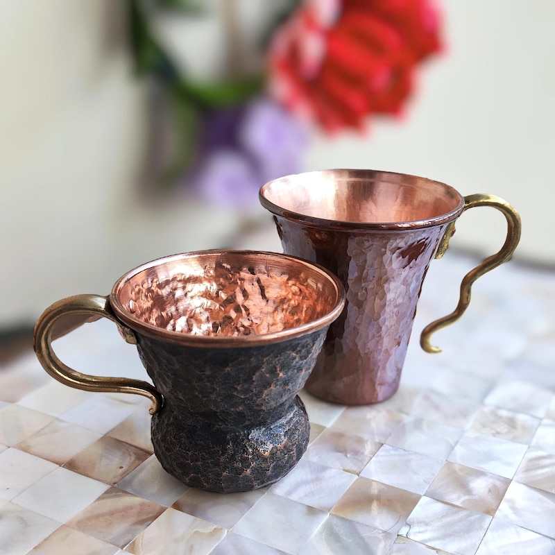 100% Real Copper Cups - Etsy