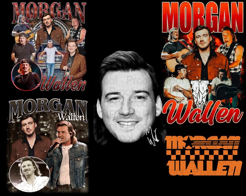 Combo 5 File Morgan Wallen PNG, If I'm the Problem Tour 2025, Retro ...