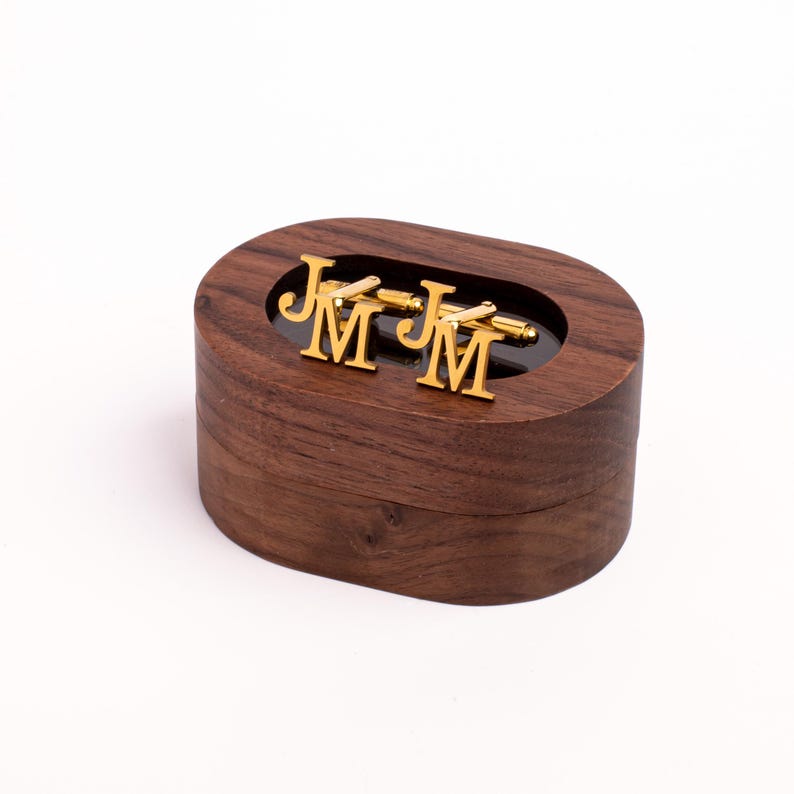 Personalized Initial Cufflinks, Stainless Steel Groomsmen Wedding Gift ...