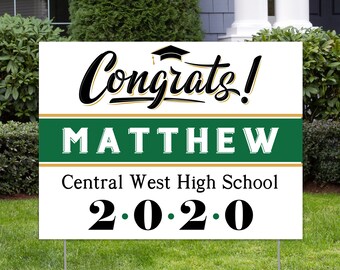 Personalized Senior Graduation Class of 2020 Yard Sign | Etsy