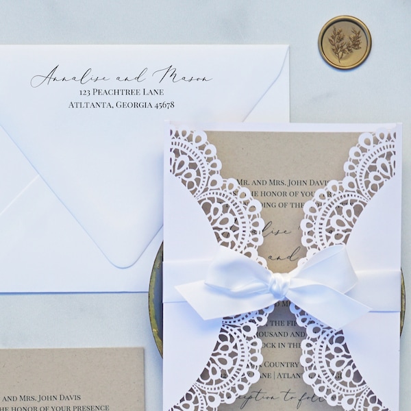 Doily Invitations - Etsy