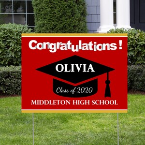 Personalized Senior Graduation Class of 2020 Yard Sign - Etsy