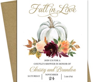 Fall in Love Invitation - Etsy