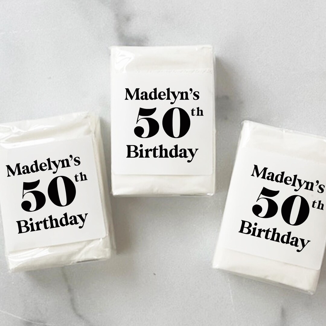 Birthday Happy Tears Tissue Packs (pack of 10) Personalized Favors ...