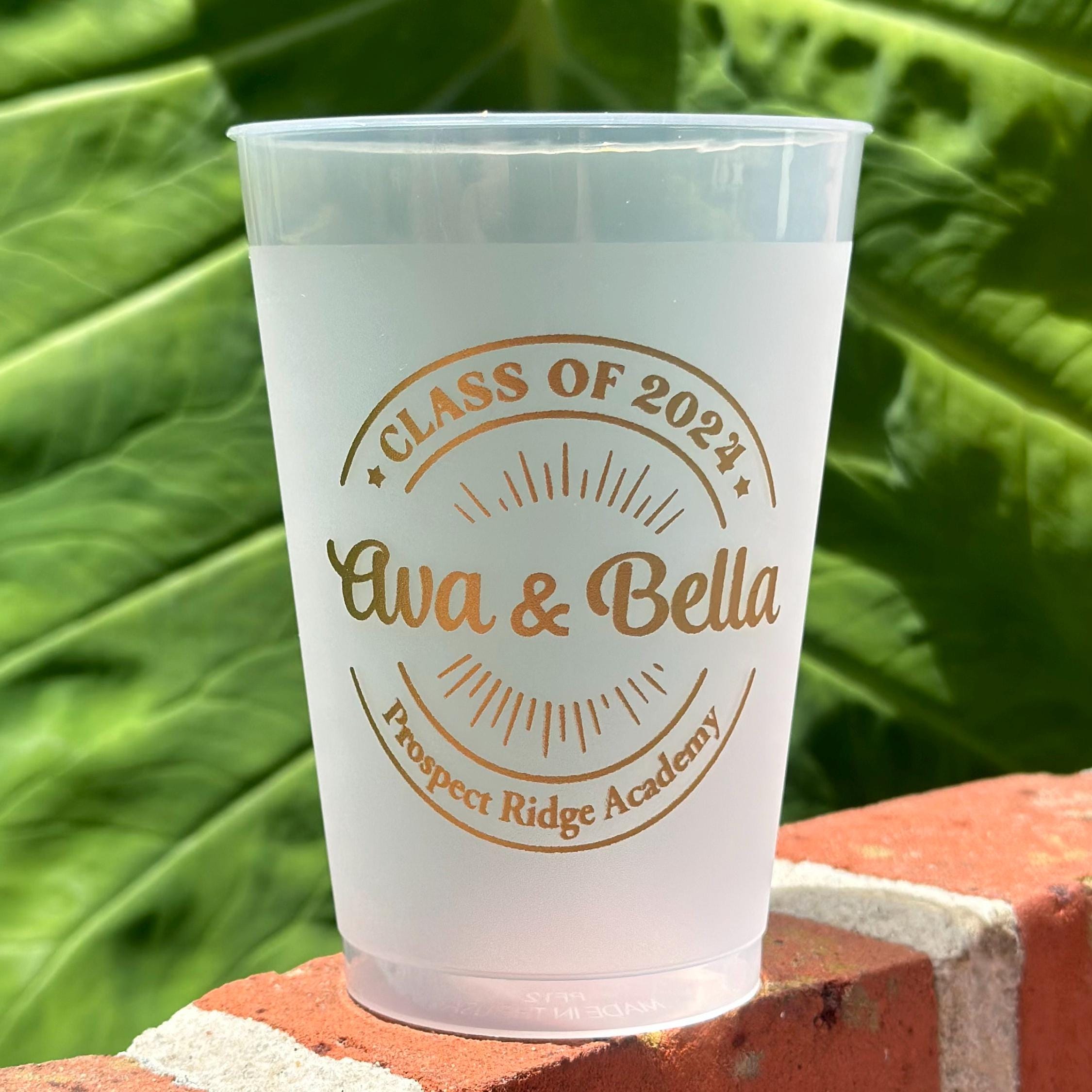 Personalized Graduation Frosted Cups 12oz Class of 2026 Graduation ...