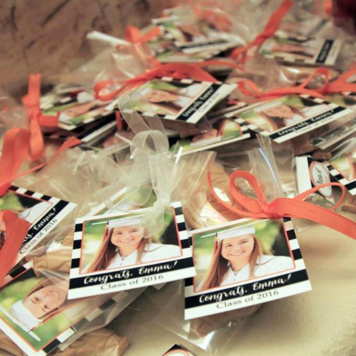 Personalized Graduation Photo Tags Treat Tags Favor Tags - Etsy