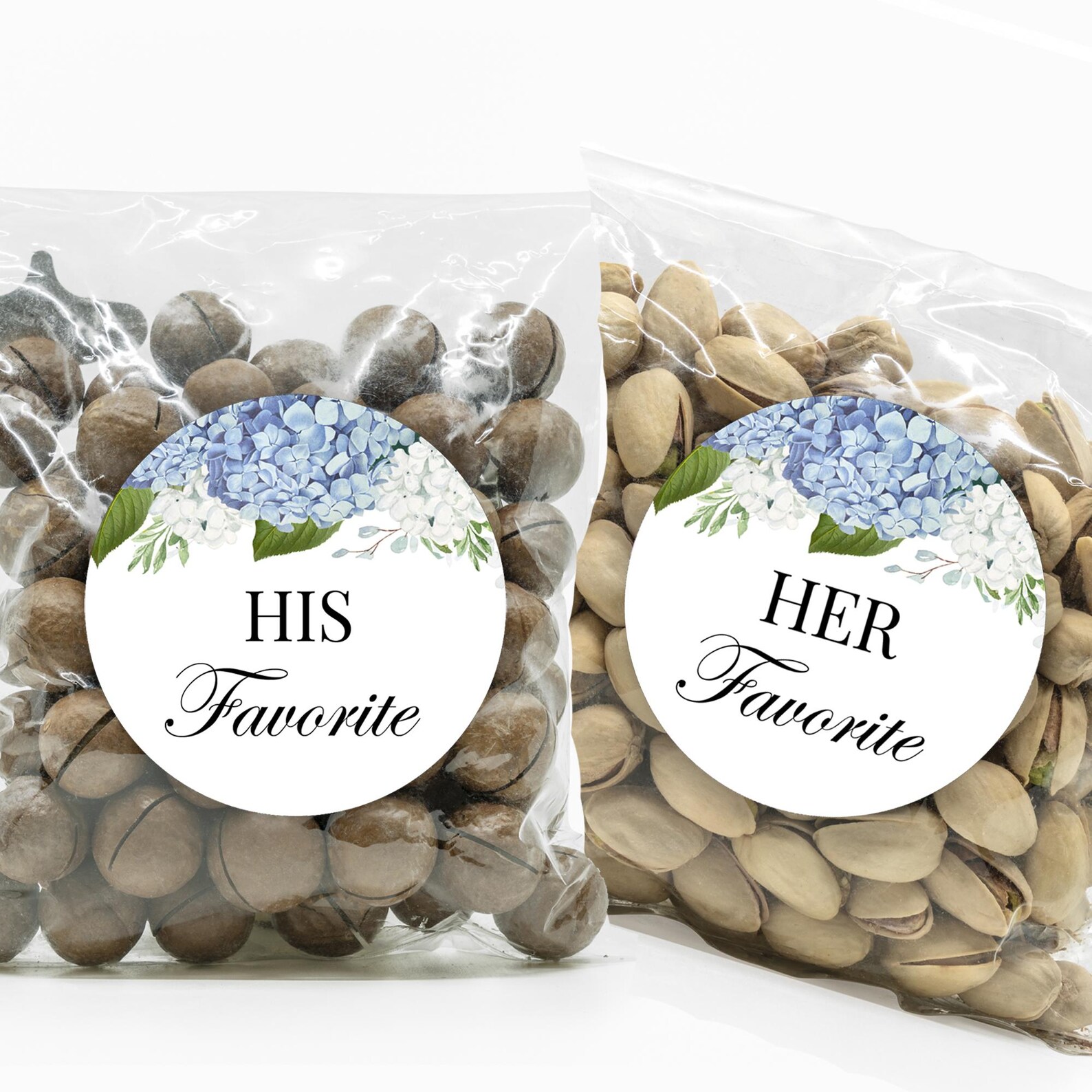 Blue Water Labels Printed Wedding Welcome Bags Engagement Party ...