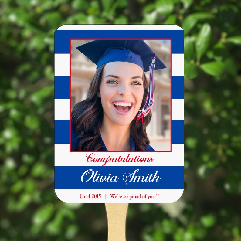 Graduation Fans Personalized College Graduation Fan Min Order - Etsy