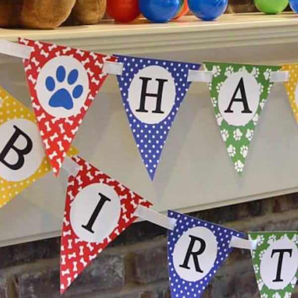Paw Print Banner - Etsy UK
