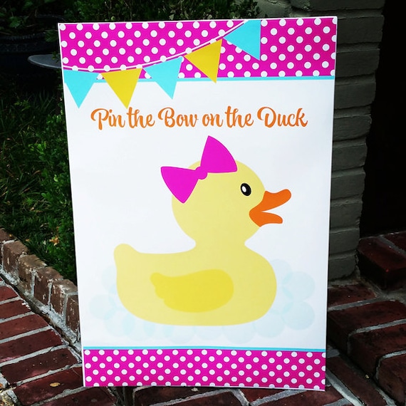 50% OFF SALE - Pin the Bow on the Duck Game Printable - Instant ...