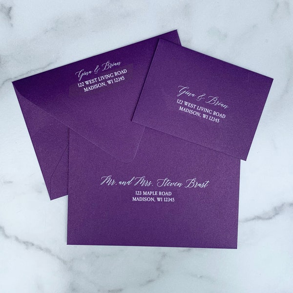 Purple Envelope - Etsy