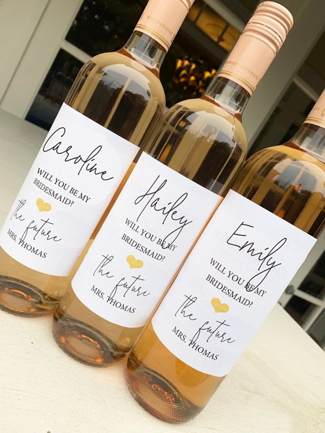 Will You Be My Bridesmaid, Bridesmaid Proposal Wine Label, Maid of ...