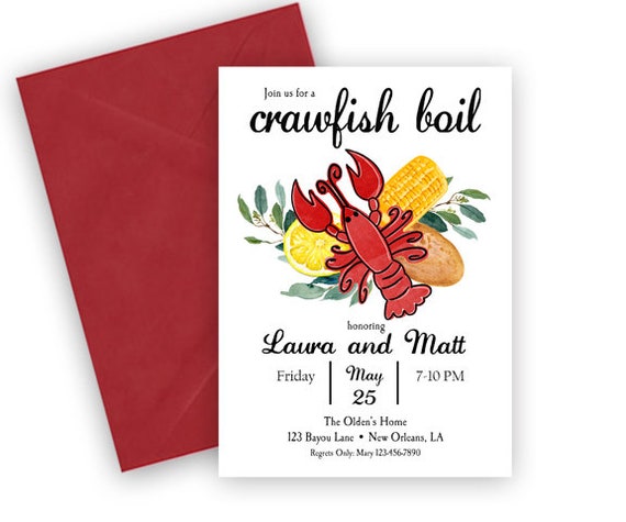 Crawfish Boil Engagement Party Couples Shower Wedding | Etsy