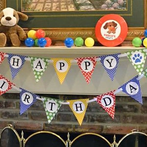 Puppy Dog Bunting Banner Printable - Instant Download - Puppy Party Fun ...