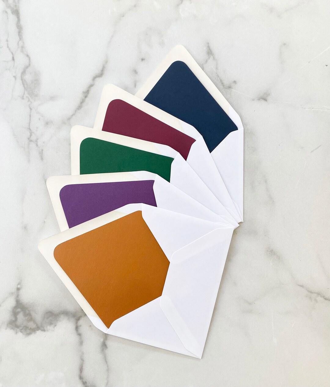 Solid Envelope Liners Add on Matching Our Envelopes Navy Burgundy ...