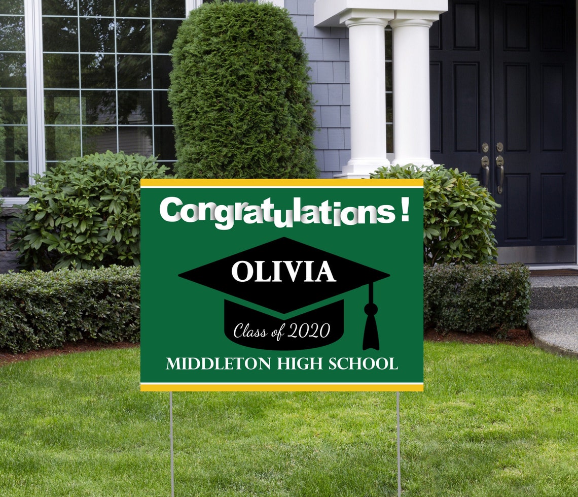 Personalized Senior Graduation Class of 2020 Yard Sign | Etsy