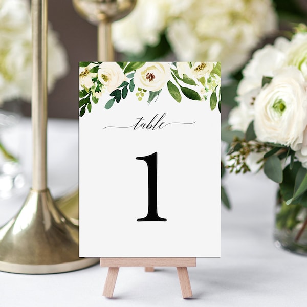 Table Number Cards - Etsy