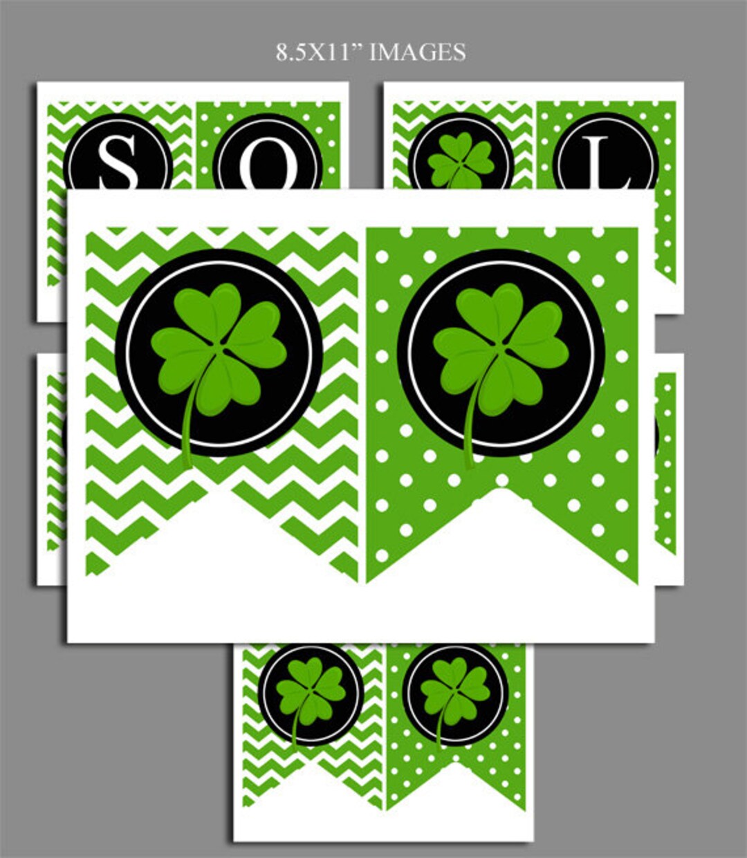 St. Patrick's Day "so Lucky" Banner Printable - Lucky Clover Collection ...