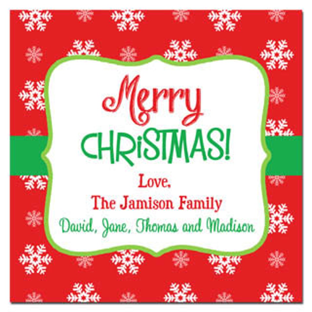 Personalized Christmas Gift Tags PRINTED or PRINTABLE ANY Wording ...