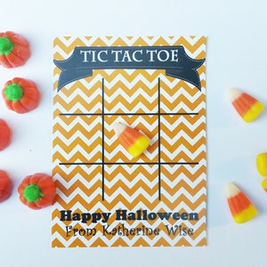 Personalized Halloween Tic Tac Toe Cards Printed With Bags - Etsy