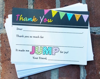 Trampoline Party Thank You - Etsy
