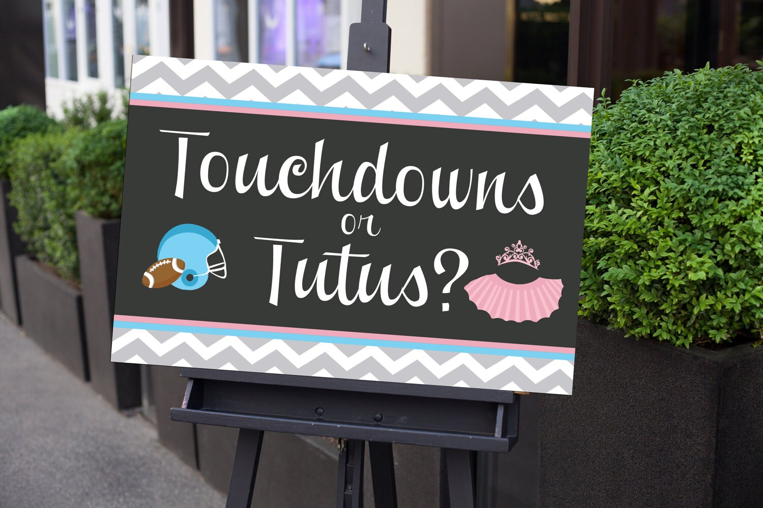 Touchdowns or Tutus Invitation Printable or Printed With FREE - Etsy
