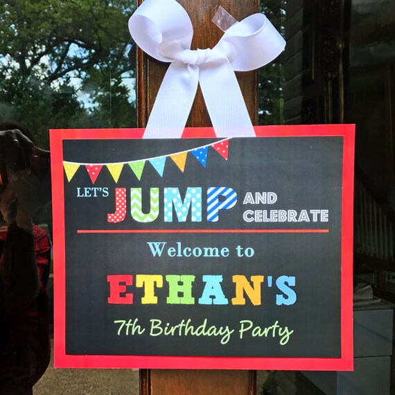 Personalized JUMP Door Sign Yard SignChair Sign Printable or | Etsy