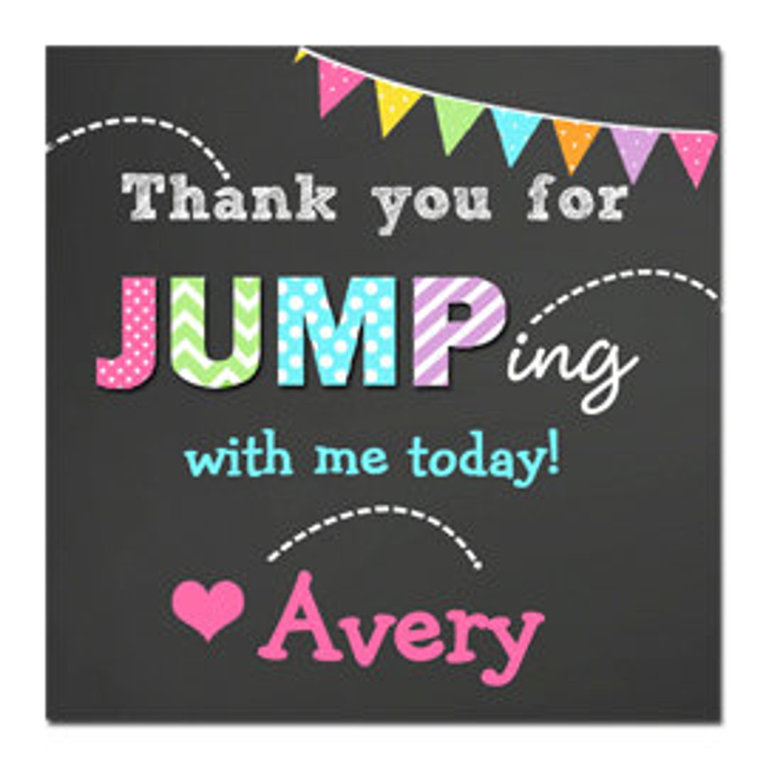 Personalized JUMP Favor Tags Printable - JUMP Flags Collection - Etsy