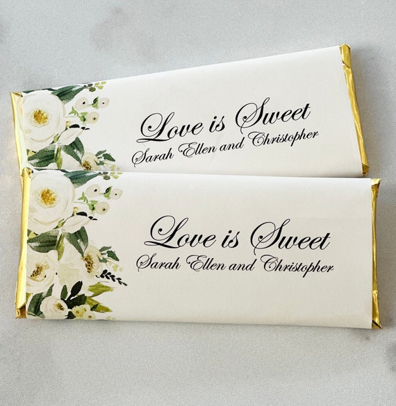 Personalized Candy Wrapper Wedding Favors Bridal Shower Luncheon ...