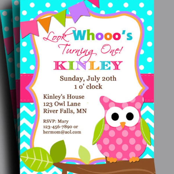 Owl 1st Birthday - Etsy