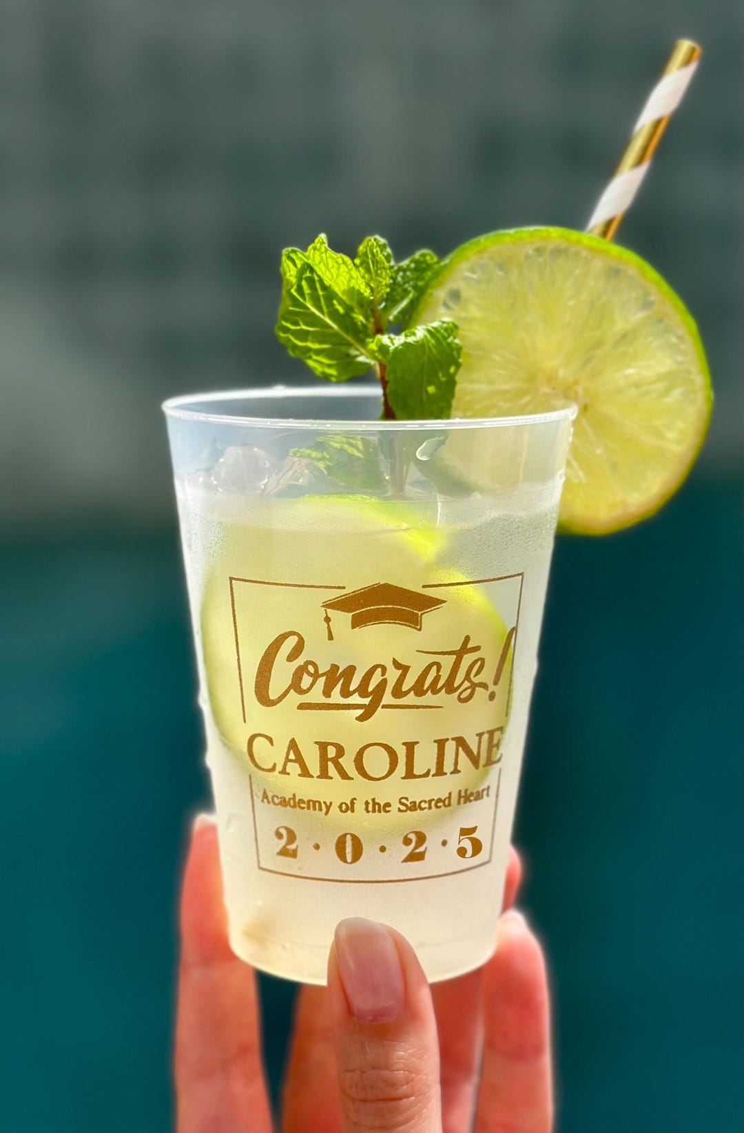 Personalized Graduation Frosted Cups 12oz Class of 2025 Graduation ...