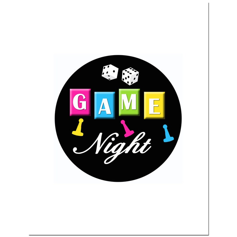 Game Night Centerpiece Topper Printable Instant Download - Etsy