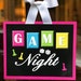 Game Night Sign Backdrop 20x30" Poster Printable - Instant Download ...