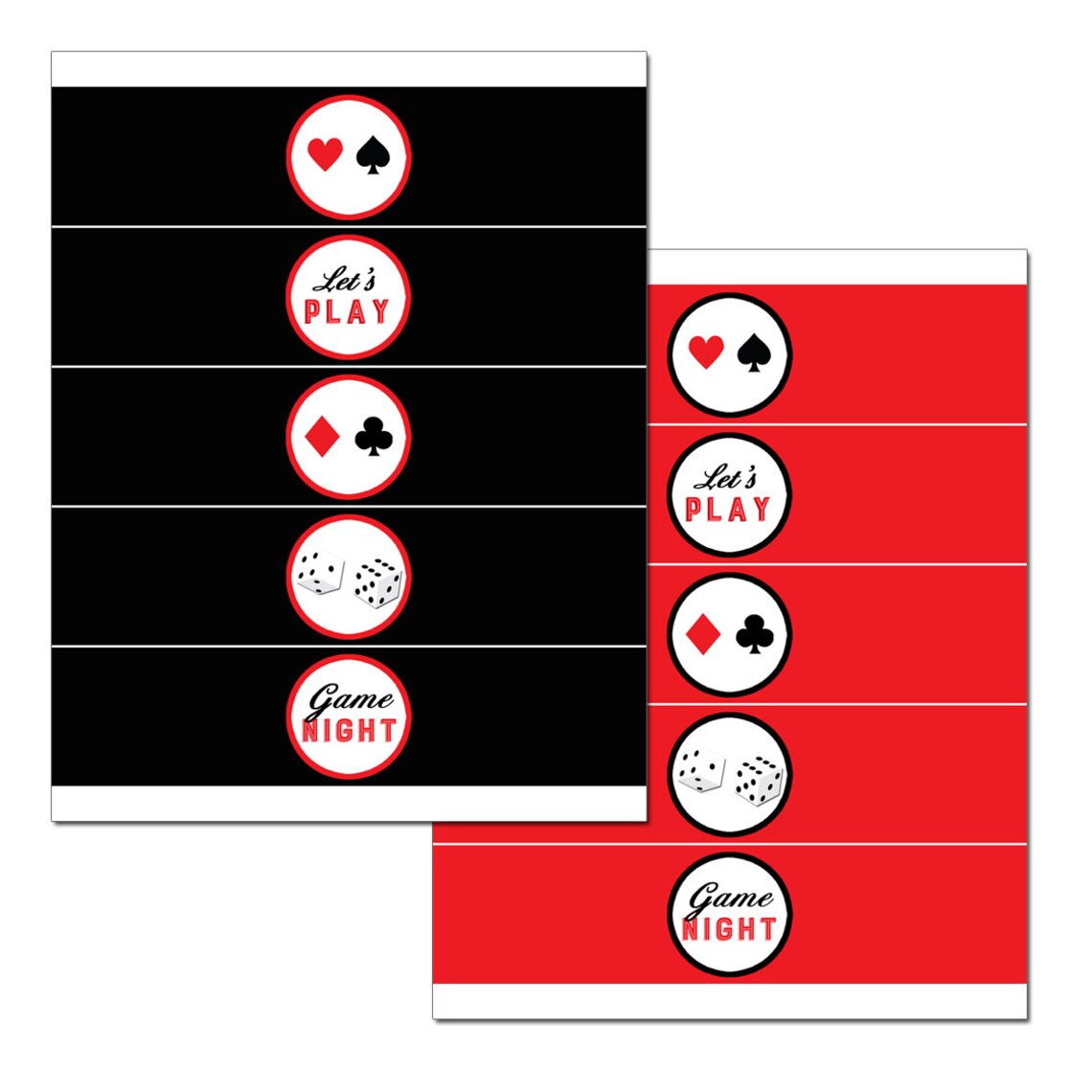 Game Night Water Bottle Labels Printable Instant Download - Etsy