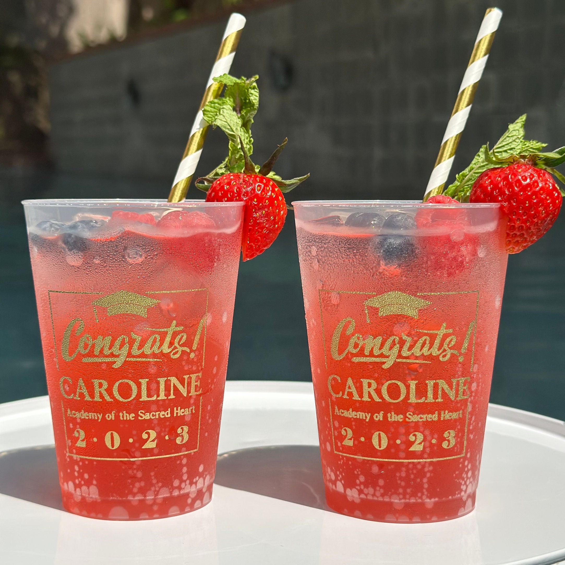 Personalized Graduation Frosted Cups 12oz Class of 2025 Graduation ...