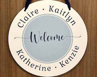 Dorm Room Door Sign Purple Marble Metal Roommates Sign Personalized ...