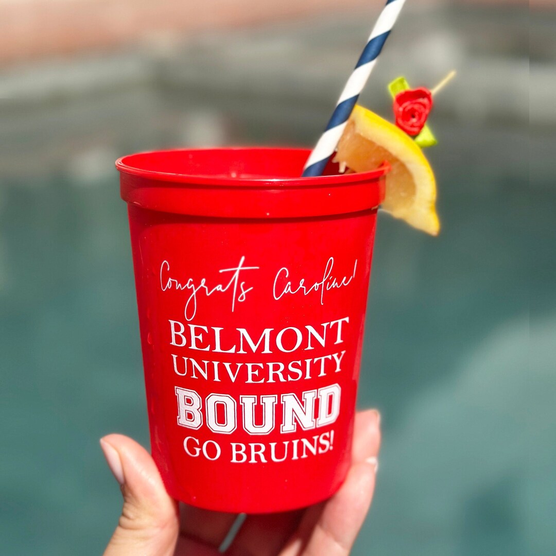 Personalized College Bound Cups 16oz University Bound Graduation Party ...
