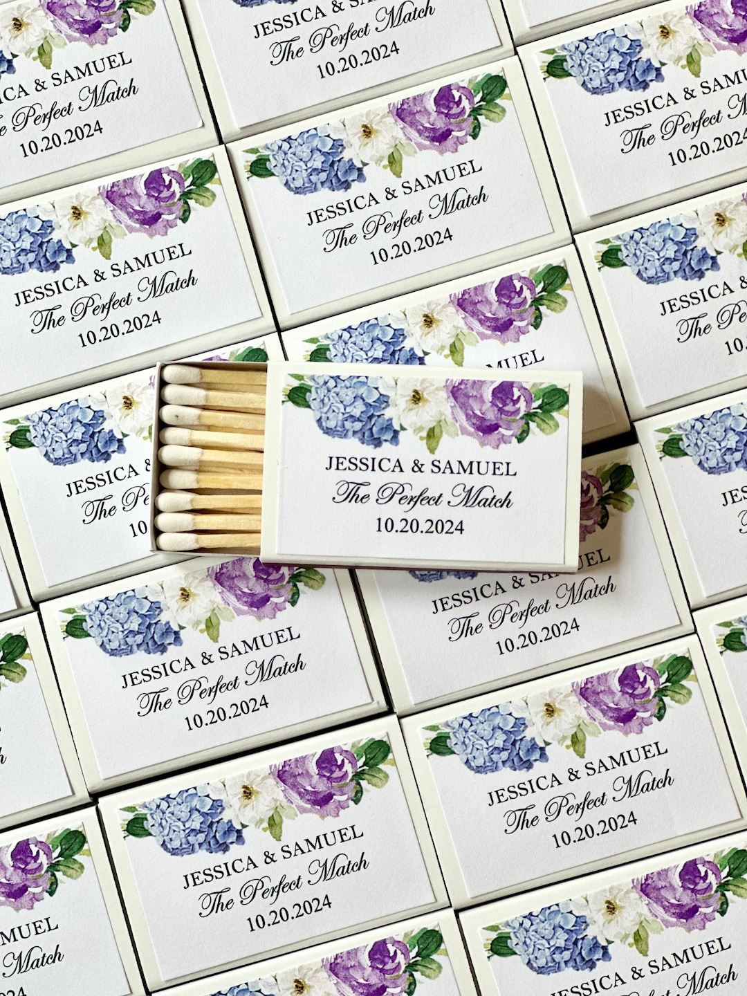 Lavender and Blue Wedding Matches SET OF 25 Perfect Match Sparklers ...