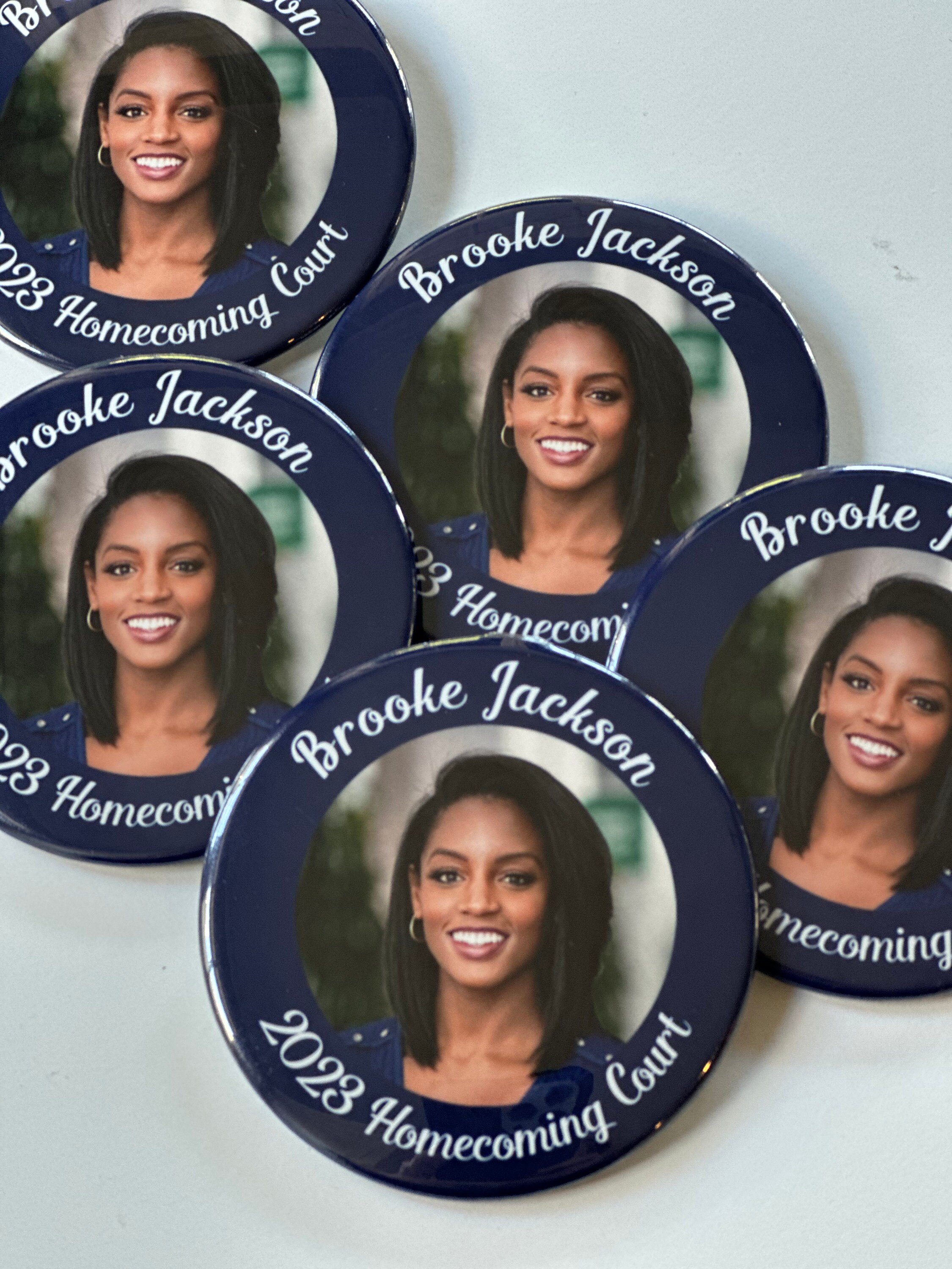 Homecoming Court Queen Photo Pins Buttons (set of 5) ANY Color ...
