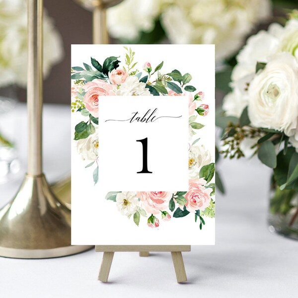 Table Number Cards - Etsy