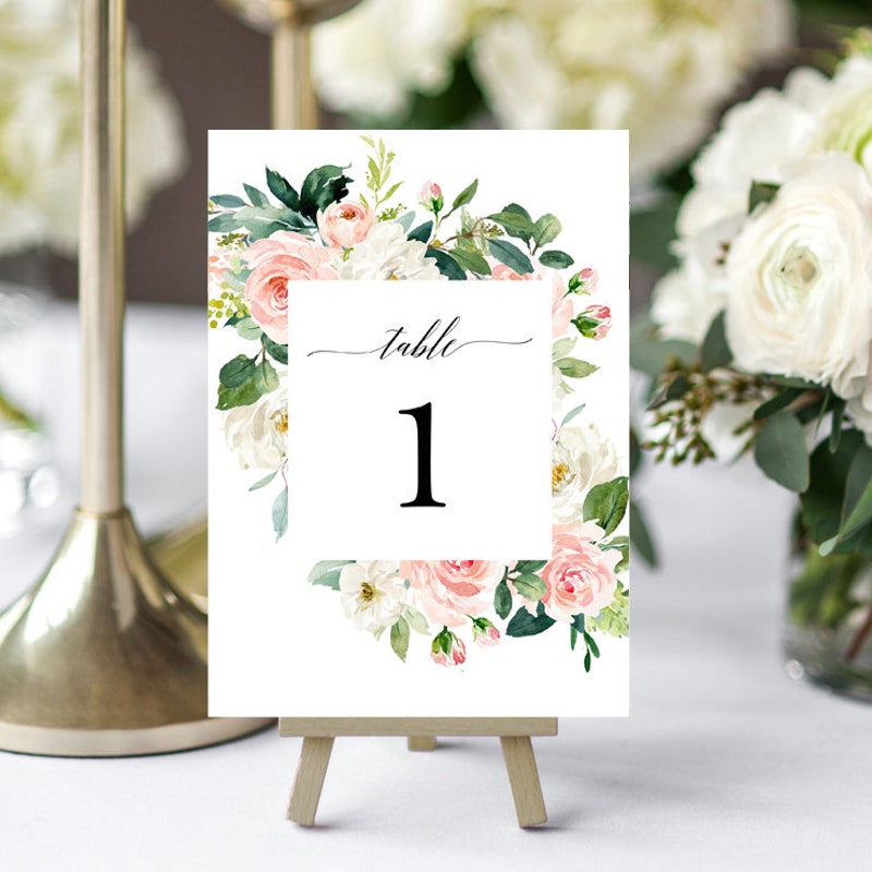 Elegant Table Number - Etsy