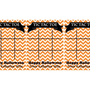 Personalized Halloween Tic Tac Toe Cards Printed With Bags - Etsy