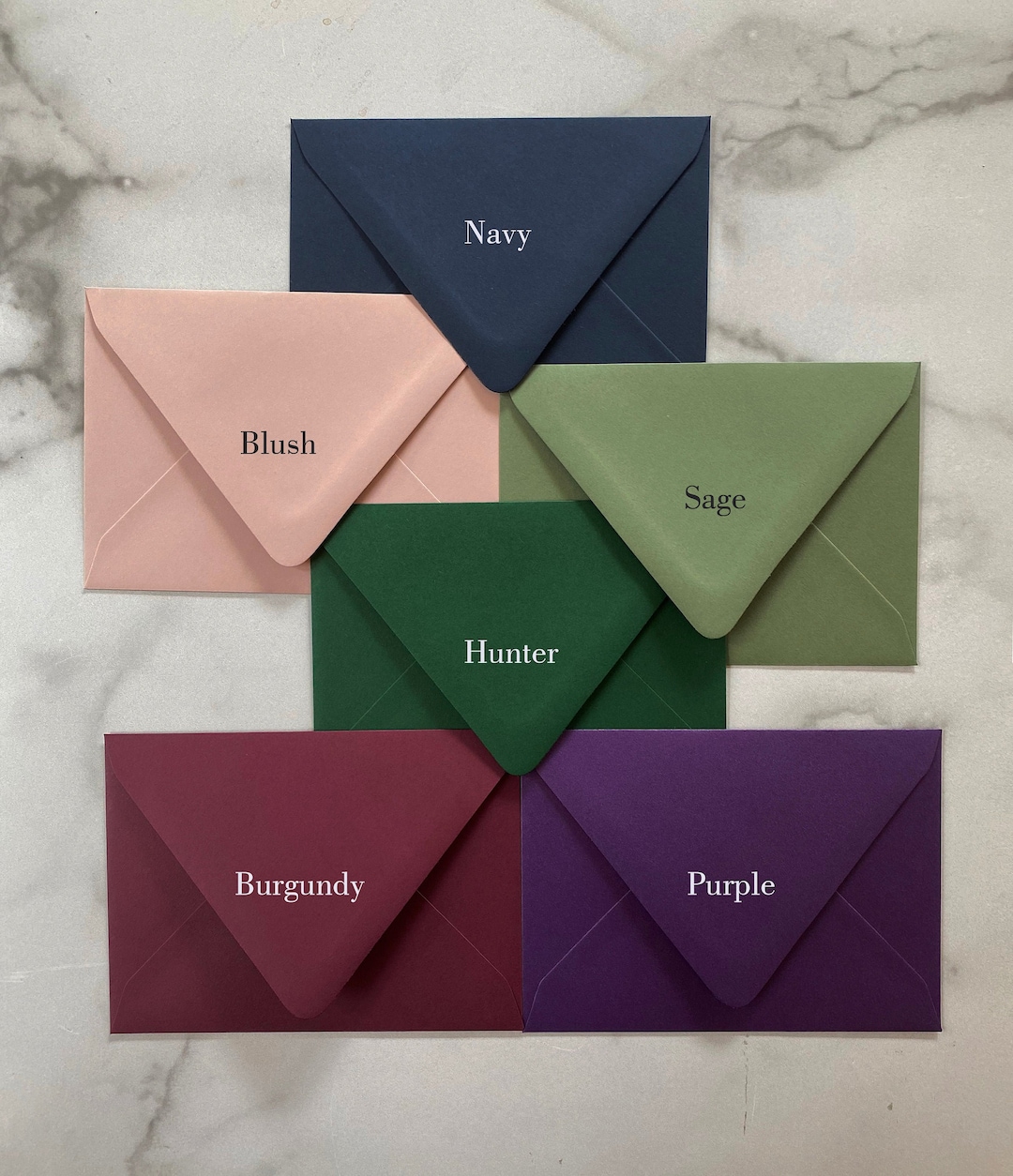 Color Envelopes A7 for Invitations and A1 Matte & Shimmer Colored ...