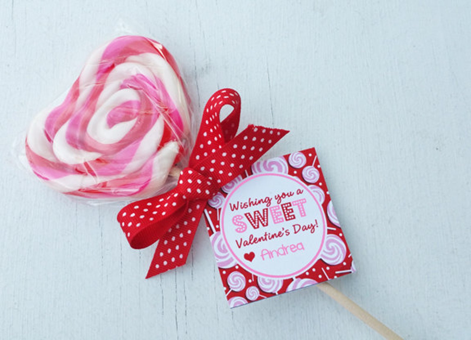 Personalized Valentine Lollipop Tags Treat Tags Favor Tags | Etsy