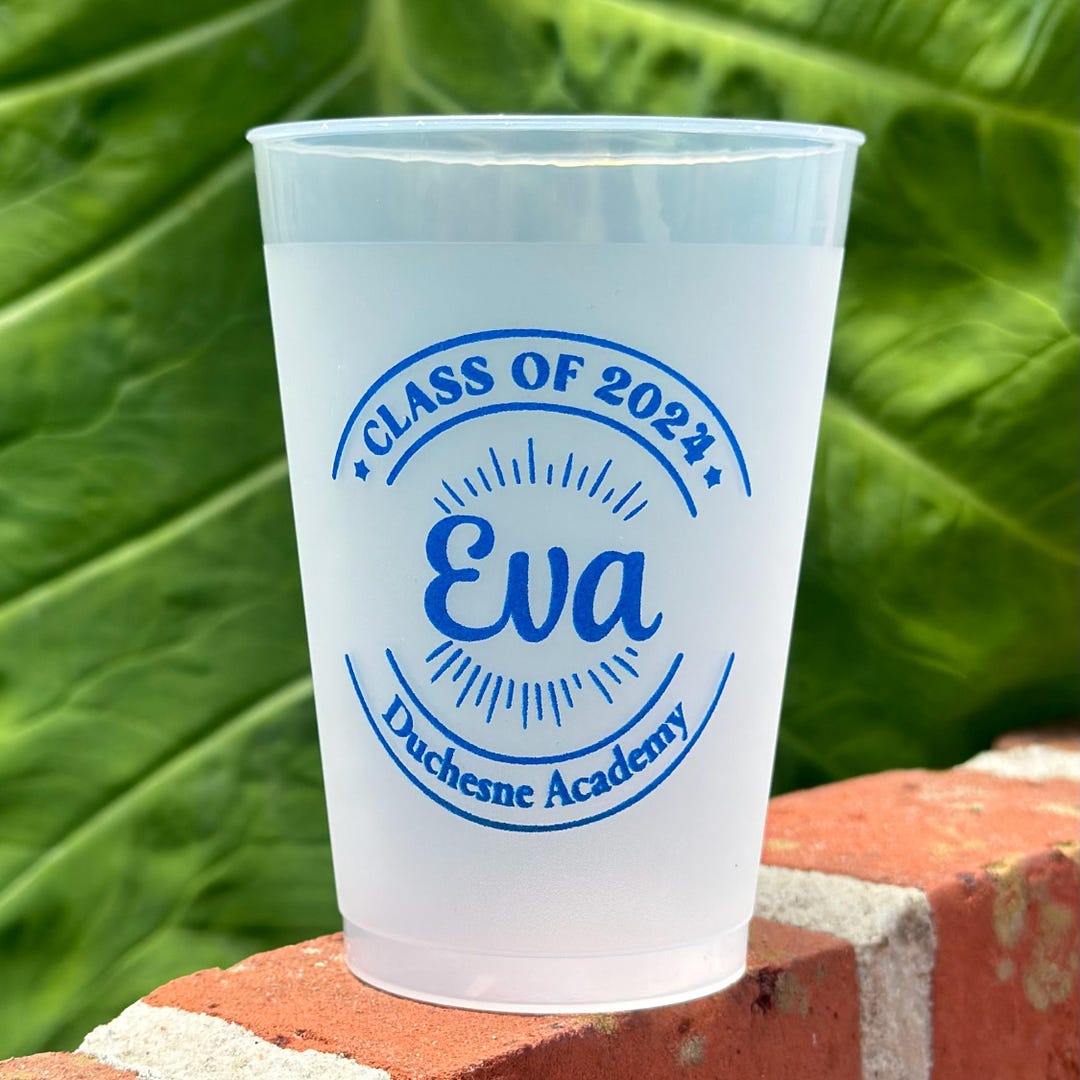 Personalized Graduation Frosted Cups 12oz Class of 2026 Graduation ...