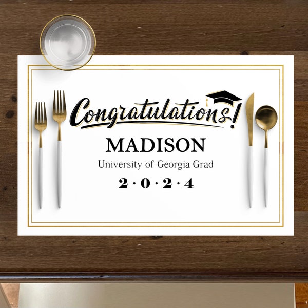 Graduation Place Mats - Etsy