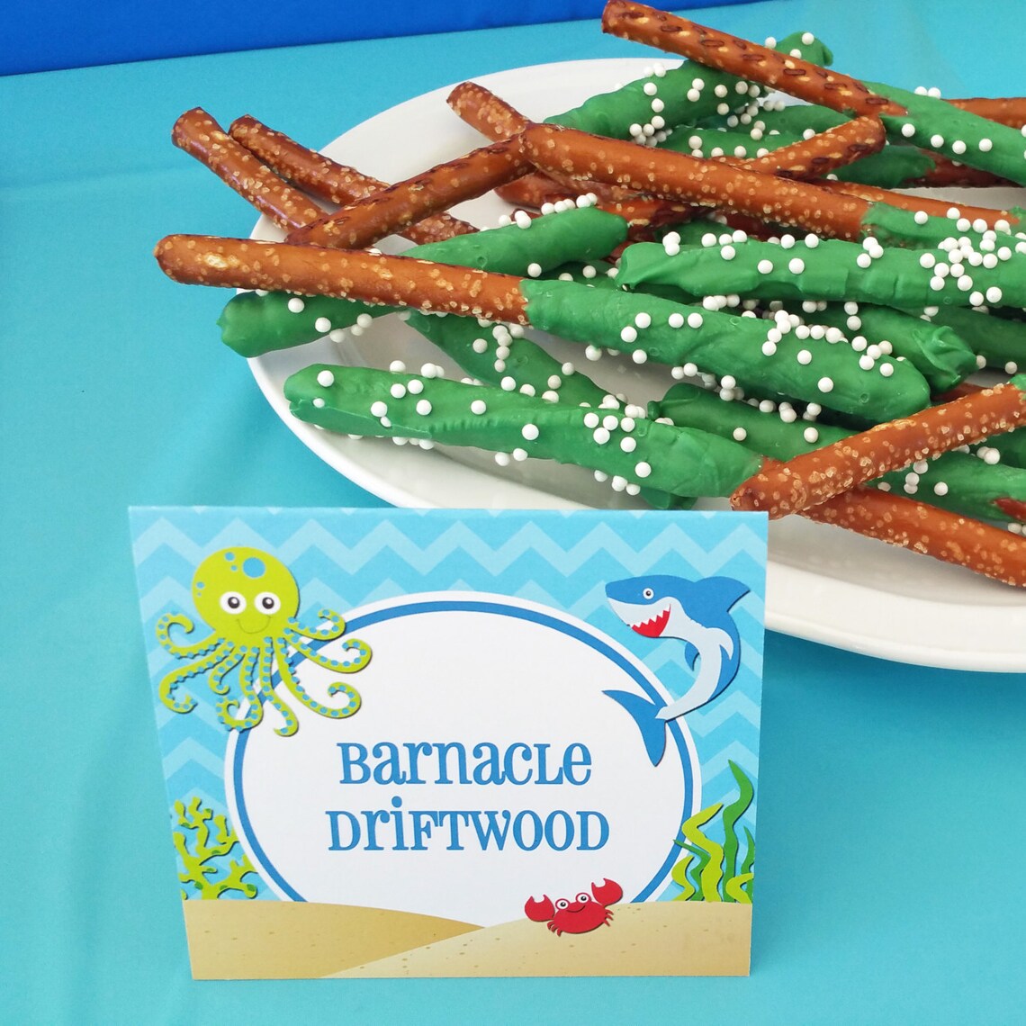 EDITABLE Under the Sea Tent Style Buffet Labels Printable - Etsy