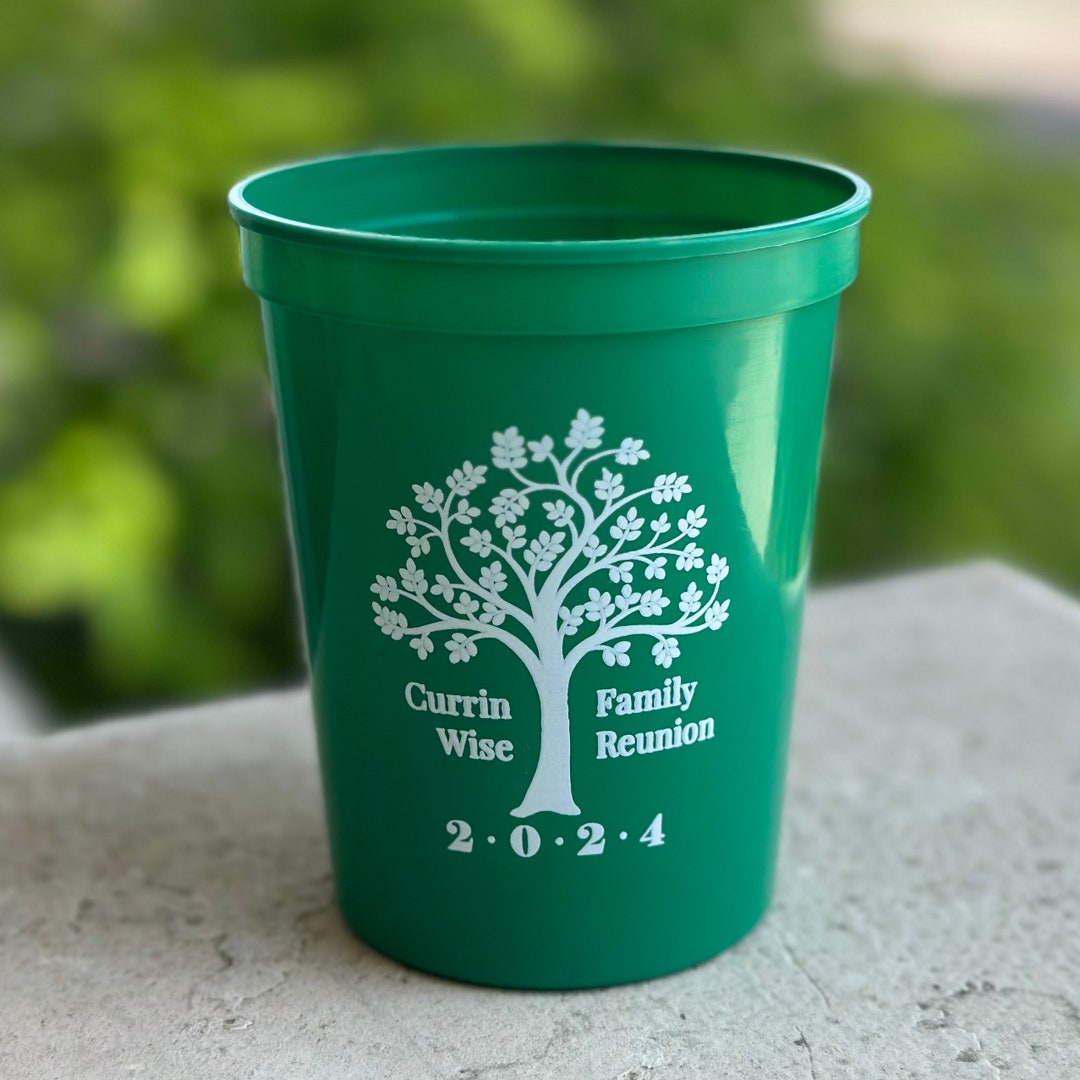Personalized Family Reunion Cups 16oz Family Tree - Any Wording ...